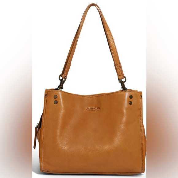 Bags | Handbag Lenox Triple Entry Satchel 10 American Leather | Poshmark